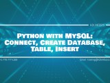 Python With Mysql Connect Create Database Table Insert H2k