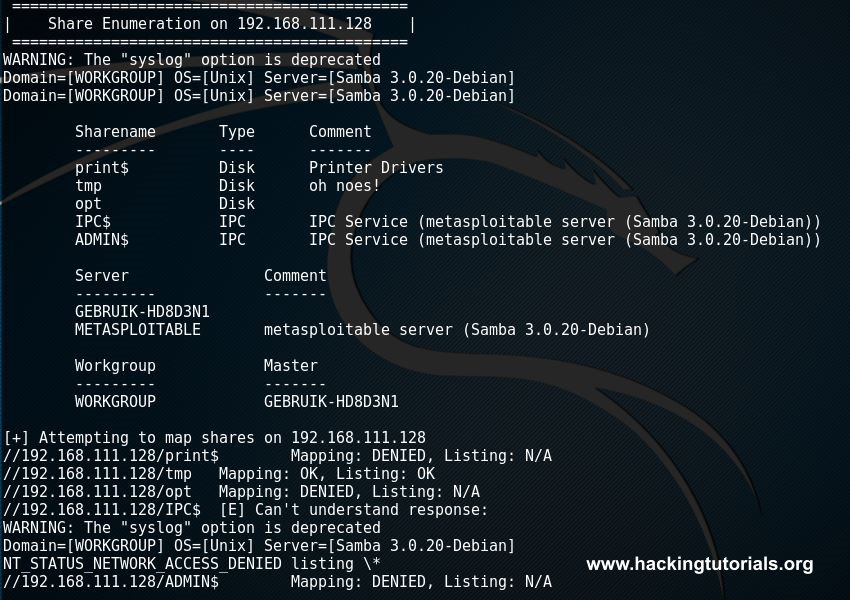 MetaSploitable 2 Enumeration | Chronicles of a Pen Tester – From N00B ...