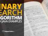Binary Search Java Code Examples