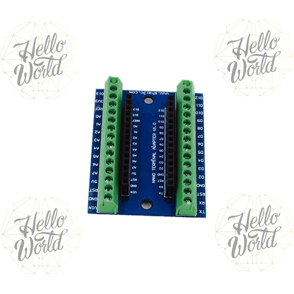 Terminal expansor adaptador para Arduino Nano – Hello World