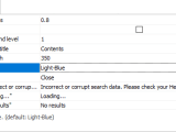 Template Settings
