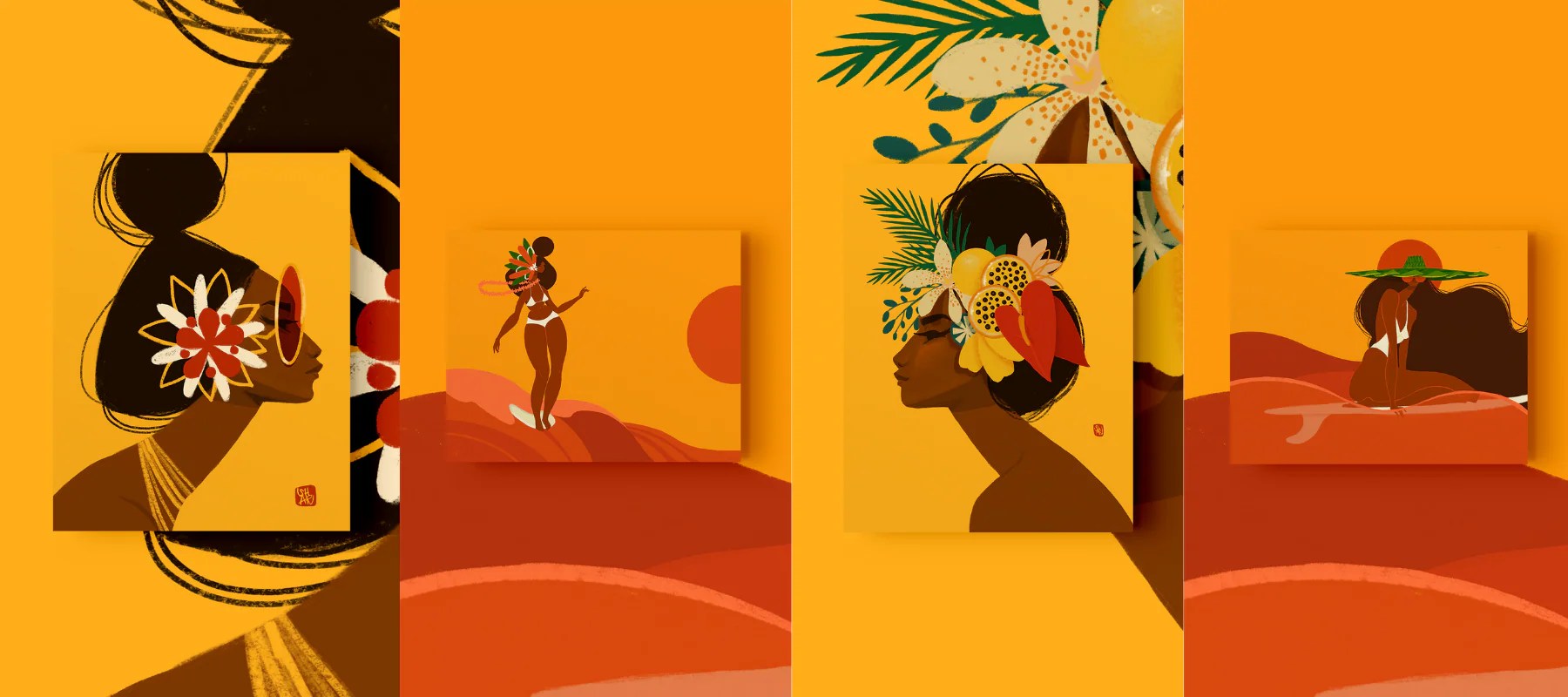 Surf Inspired Art Prints Bold Vibrant Island Art For Your Home