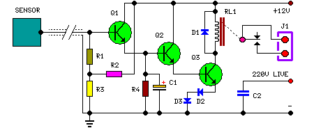 Simple Proximity Sensor Circuit Diagram
