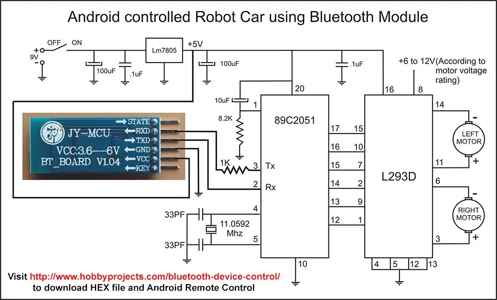 Simple Robot Schematic Diagram