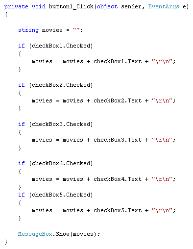 C# .NET – Checkboxes and Radio Buttons – HARDIP DABHI