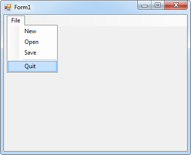 Adding Menus to Windows Forms in C# – HARDIP DABHI