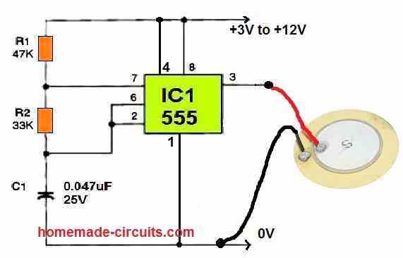 Piezo Oscillator Circuit Piezo Oscillator Circuit