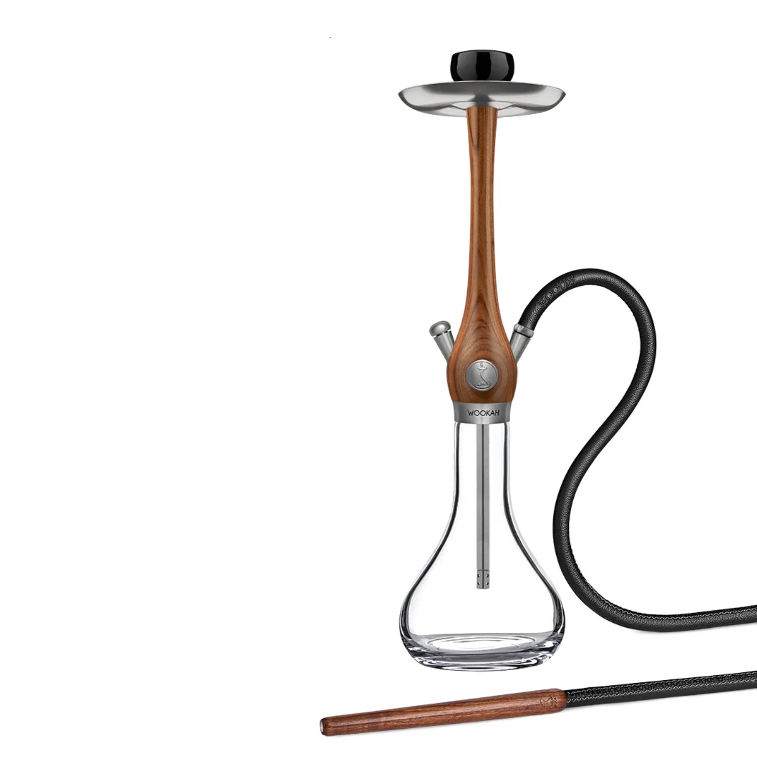 Wookah Walnut Smooth Full Set - Hookah Joy