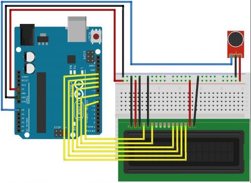 Decibel Meter using Sound Module & Arduino with LCD Display