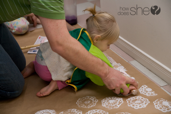 Homemade Rolling Stamp Wrapping Paper – Lesson Plans