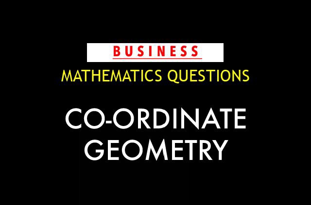 Questions on Coordinate Geometry - HS Tutorial