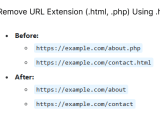 How To Remove Url Extensions Html Php Using Htaccess
