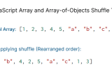 How To Shuffle Arrays And Objects In Javascript