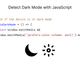 Detect Dark Mode And Enable Theme Switching With Javascript