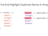 How To Check For Duplicate Names In Arrays Using Online Tool