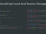 Javascript Local Storage And Session Storage
