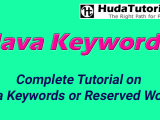 Java Keywords Keywords In Java List Of All Java Keywords