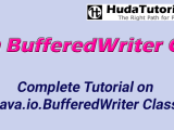 Java Bufferedwriter Class