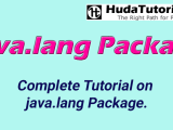 Package Java Lang Java Lang Package