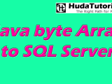 How To Store Byte Array In Sql Server Using Java