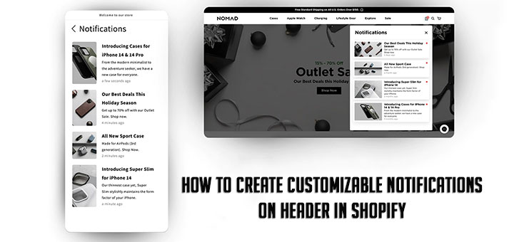 How To Create Customizable Notifications On Header in Shopify - Hura Tips