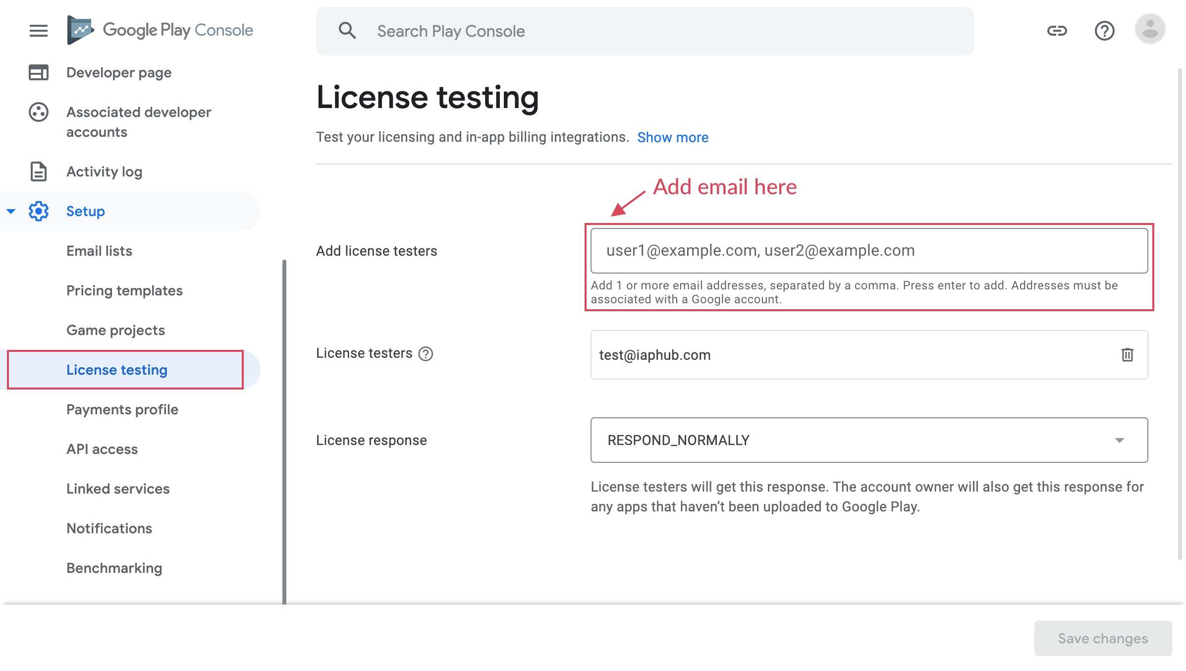 Configure Sandbox Testing Iaphub