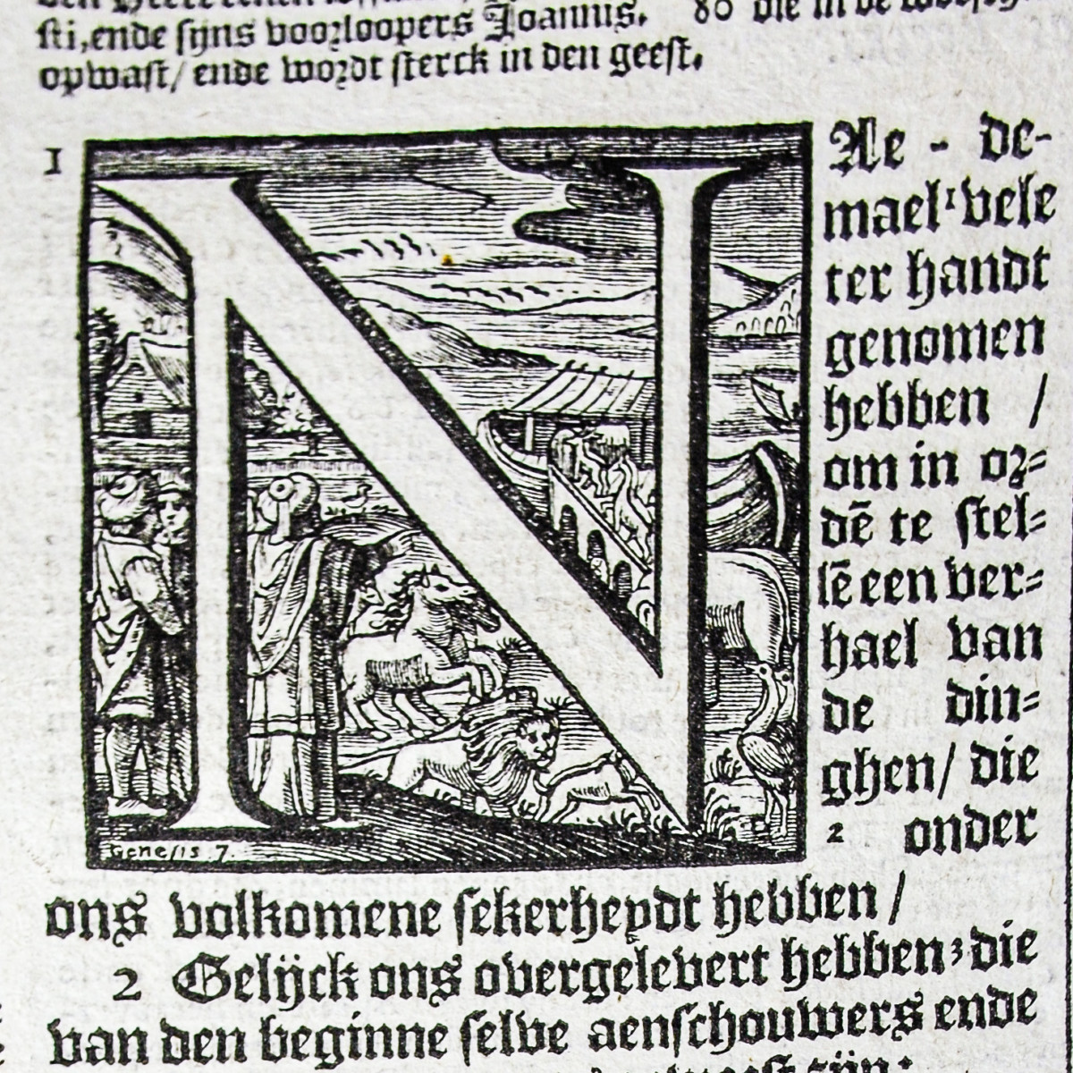 Beautiful Decorated Initials of a 17th-Century Dutch Bible ...