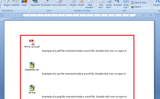 How To Insert A File Within A Word Document Embed Or Link A File In Ms Word Otosection How To Insert A File Within A Word Document Embed Or Link A File In Ms Word Otosection