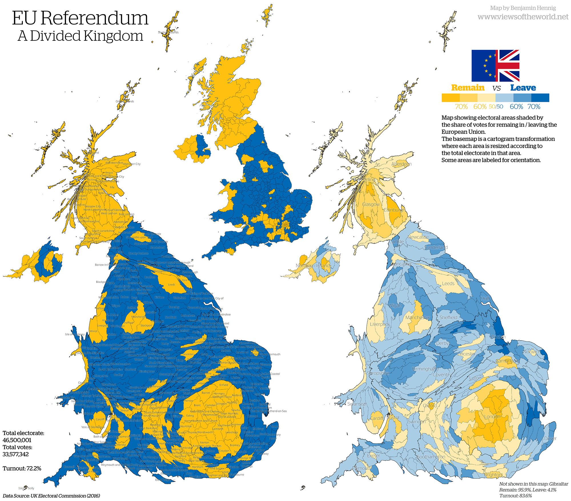Dot-Density, Flow-Line, & the Cartogram – Illustrated Human Geography ...