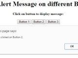Display Different Alert Message On Different Button Click Event Using