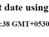 Javascript Display Current Date And Time