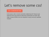 How To Remove Css Property Using Javascript