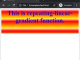Repeating Linear Gradient Function With Example In Css