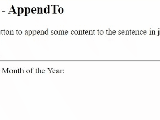 Jquery Appendto Method