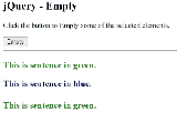 Jquery Empty Method