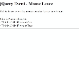 Jquery Mouseleave Method