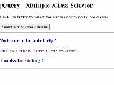 Jquery Multiple Class Selector