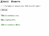 Jquery Remove Method