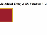 How To Remove A Style Added With Css Function Using Jquery