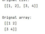 Python How To Convert List Of Lists To Numpy Array