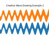 Python Creative Wave Design In Matplotlib