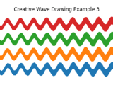 Python Creative Wave Design In Matplotlib