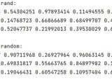 Python Numpy Random Rand Vs Numpy Random Random Methods