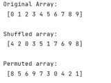 Python Shuffle Vs Permute Numpy