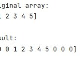 Python Zero Pad Numpy Array