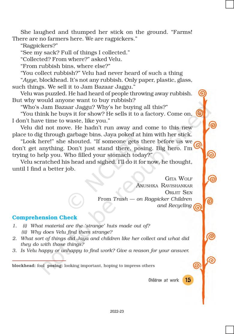 NCERT Book For Class 8 English Chapter 2 Children At Work ncert-book-for-class-8-english-chapter-2-children-at-work
