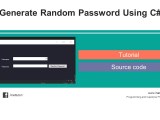 Random Password Generator In C