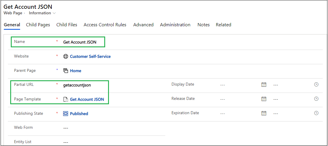 Use Of Json Type Web Templates In Powerapps Portals Microsoft Dynamics 365 Blog