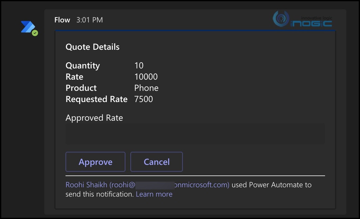Actionable Messages In Microsoft Teams With Adaptive Cards Using Power Automate Flows
