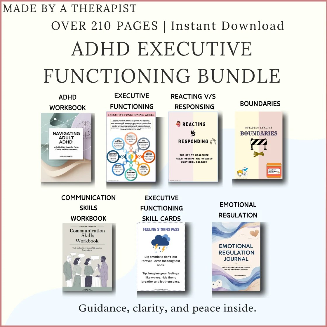 Adhd Executive Functioning Toolkit 210 Coping Skills Inspire Planners
